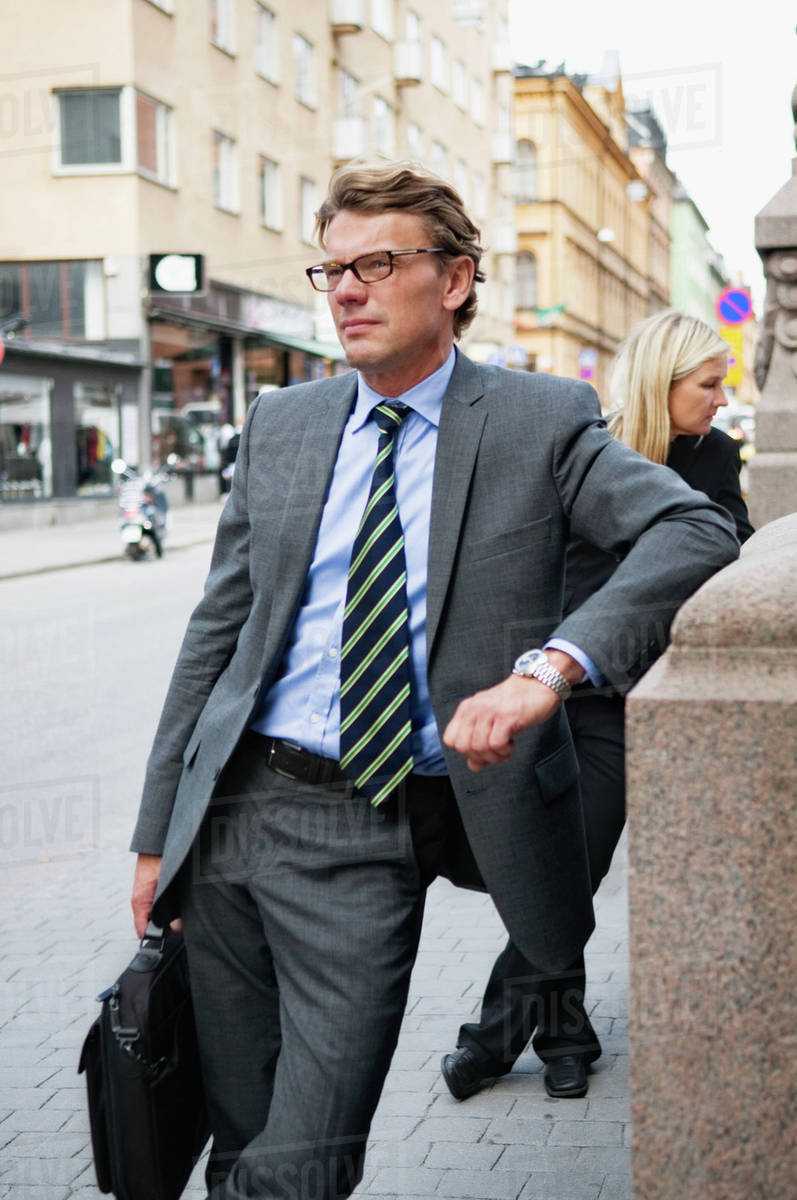 Businessman in wait - Royalty-free Stock Photo | Dissolve