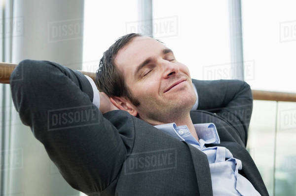 Pleased businessman - Royalty-free Stock Photo | Dissolve