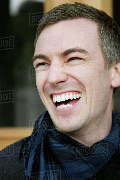 Laughing man - Stock Photo - Dissolve