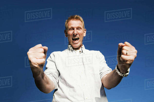 Closeup on happy man - Royalty-free Stock Photo | Dissolve