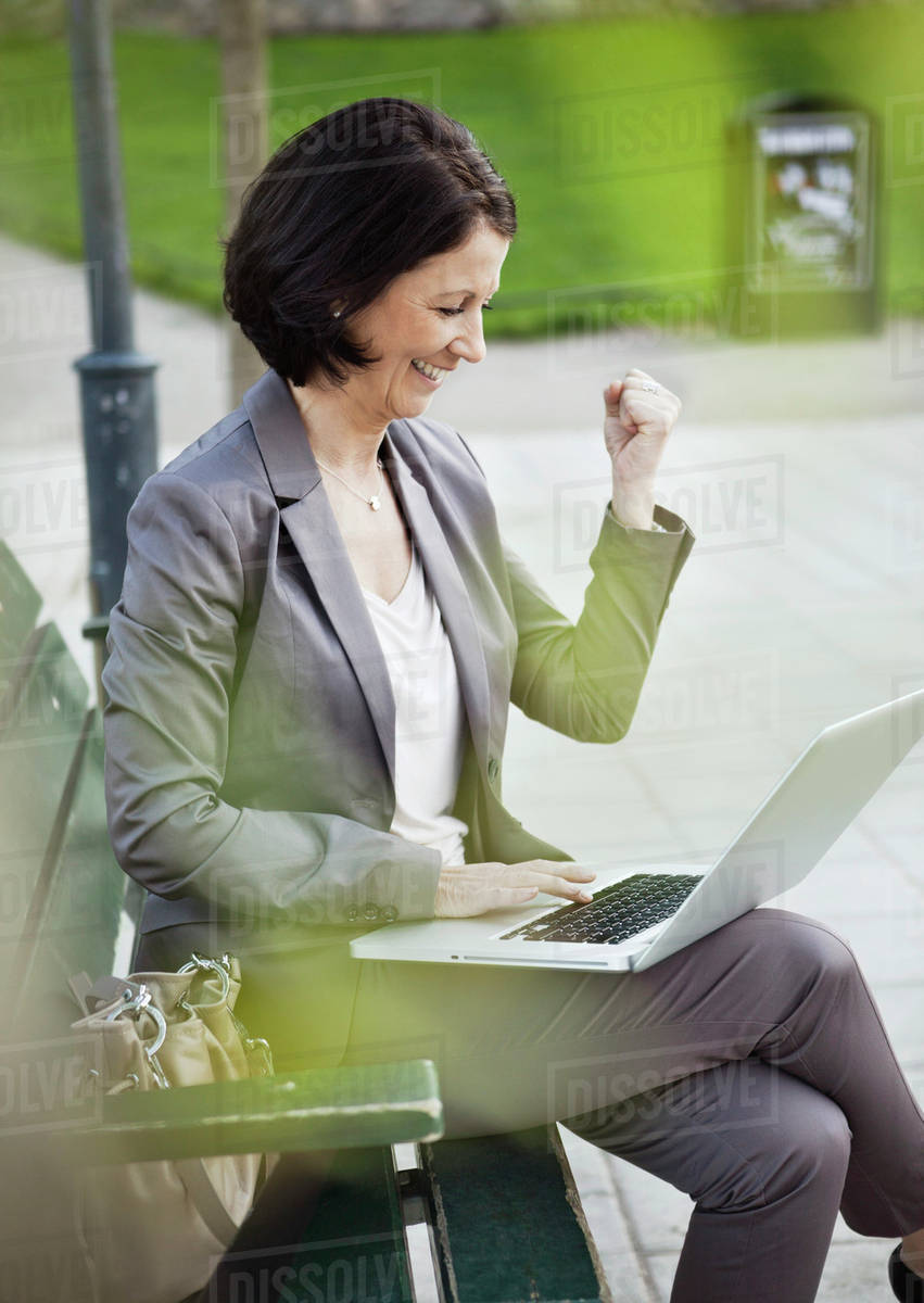 Woman succeeding - Royalty-free Stock Photo | Dissolve