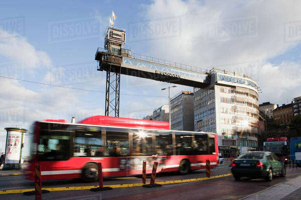 Bus driving by - Stock Photo - Dissolve
