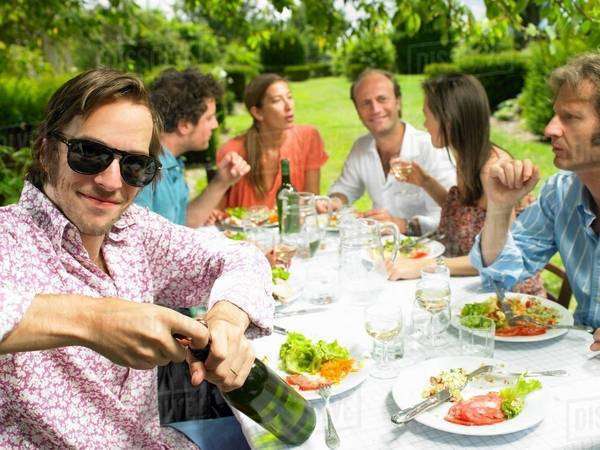 Lunch in the garden - Stock Photo - Dissolve