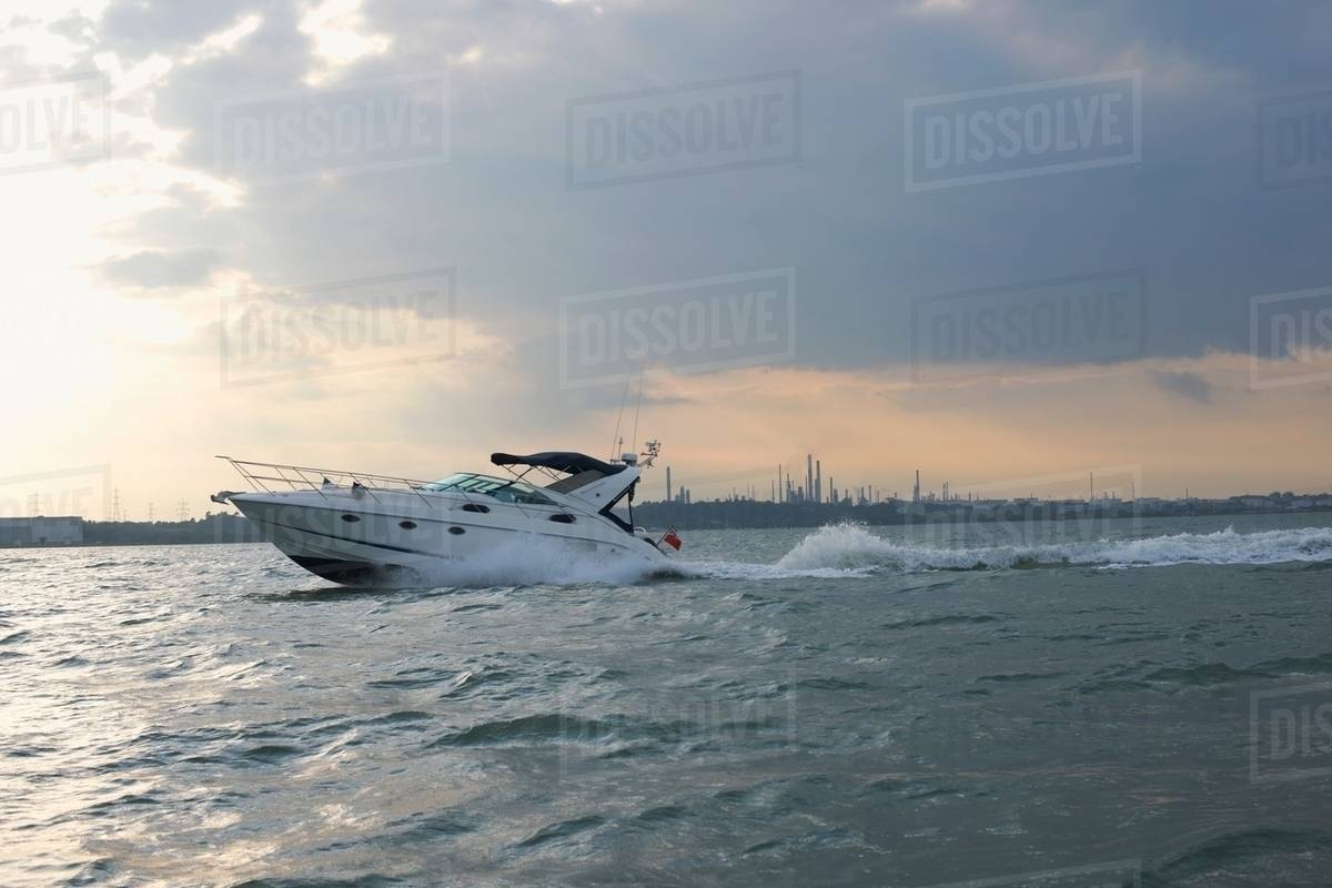 Speedboat on water - Royalty-free Stock Photo | Dissolve