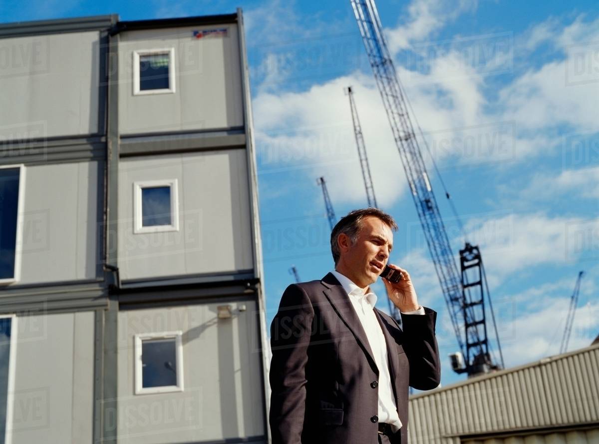 A portrait of a building site manager - Stock Photo - Dissolve