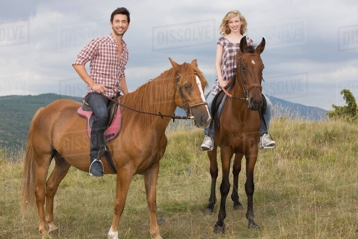 People and horses - Royalty-free Stock Photo | Dissolve