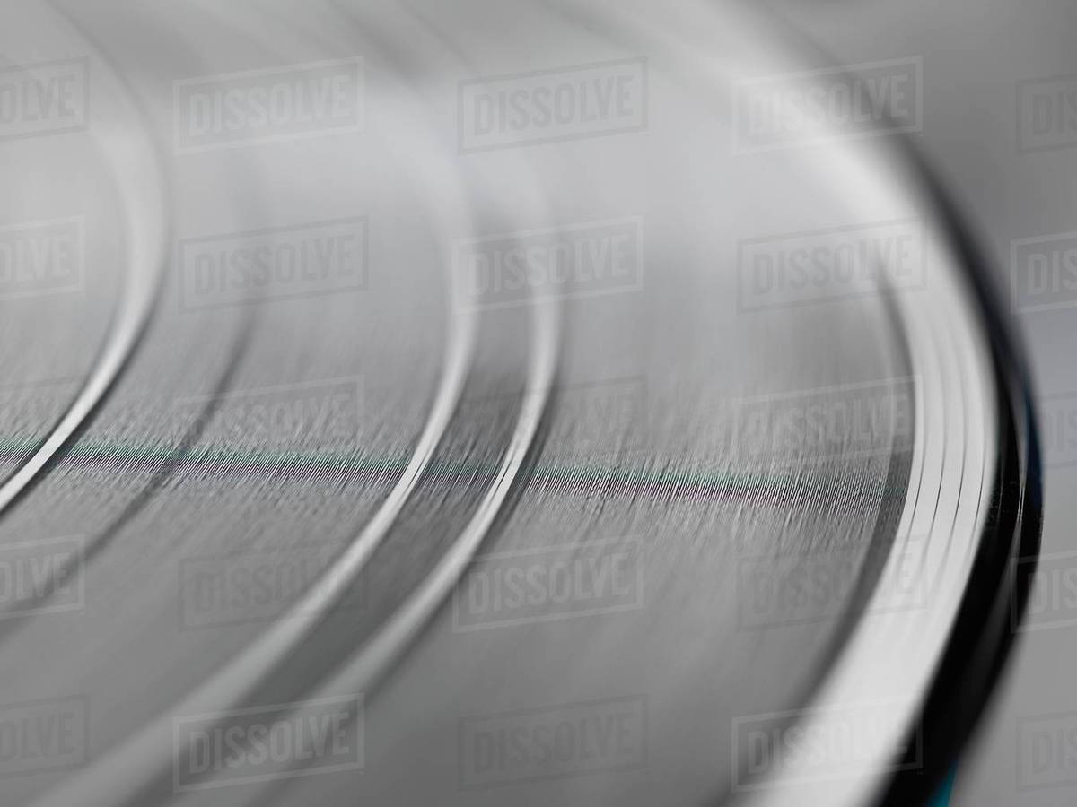 Extreme close up of grooves on a vinyl record - Royalty-free Stock ...