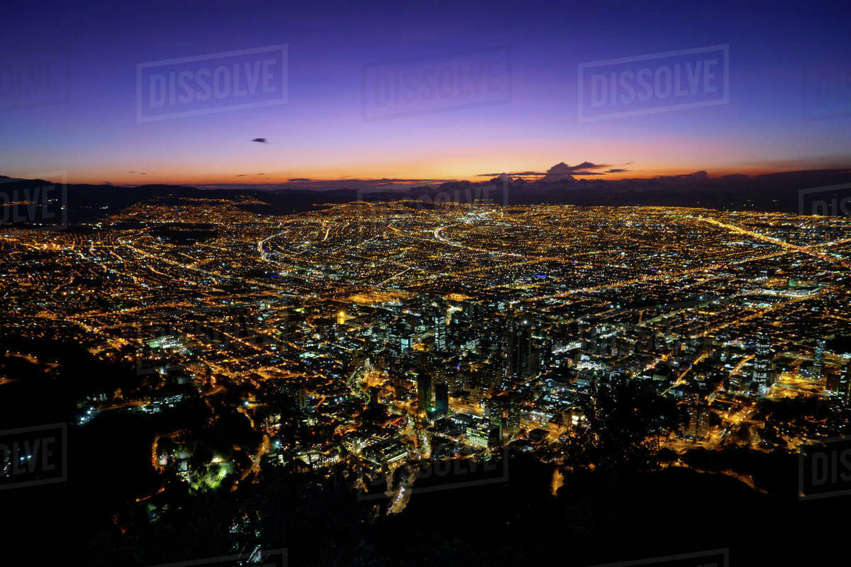 Sunset over Bogota, Colombia - Royalty-free Stock Photo | Dissolve