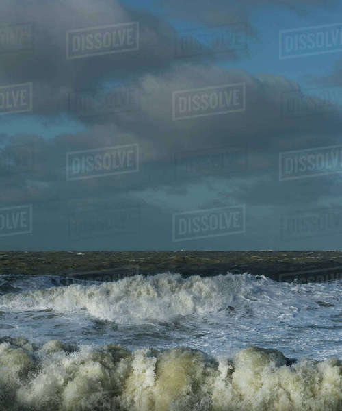 North sea during severe storm - Stock Photo - Dissolve