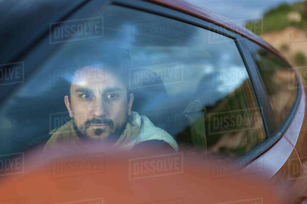Man behind wheel - Royalty-free Stock Photo | Dissolve