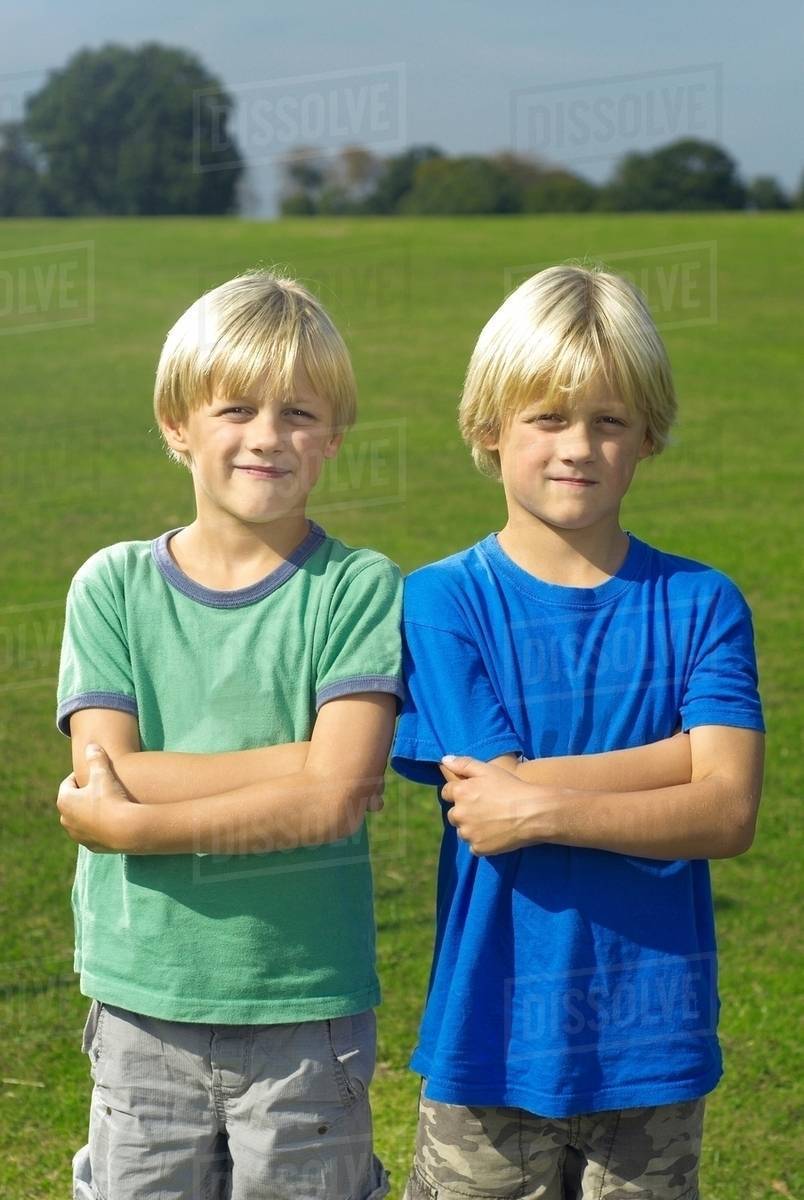 Two blond boys - Royalty-free Stock Photo | Dissolve