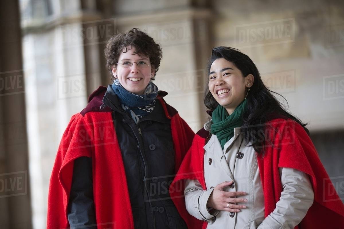 University students in traditional capes - Stock Photo - Dissolve
