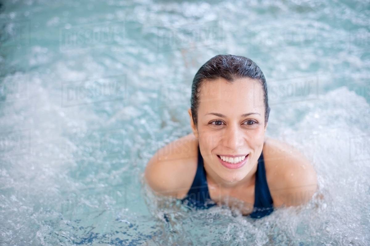 Woman Relaxing In Jacuzzi Tub Stock Photo Dissolve Woman Relaxing In Jacuzzi Tub Stock Photo Dissolve