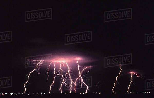 Lightning photograph from NOAA's National Severe Storms Laboratory ...