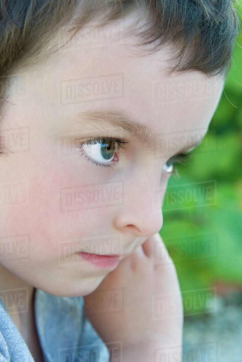 Boy in profile, portrait - Royalty-free Stock Photo | Dissolve