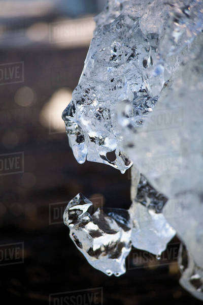 Ice, close-up - Stock Photo - Dissolve