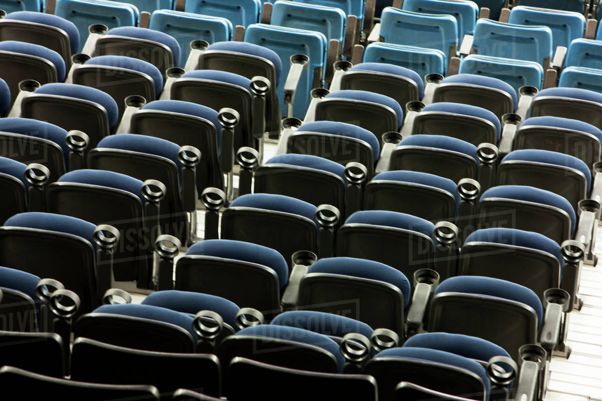 Bleachers in stadium, full frame - Royalty-free Stock Photo | Dissolve