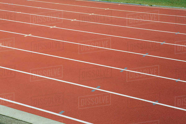 Running track lanes - Stock Photo - Dissolve