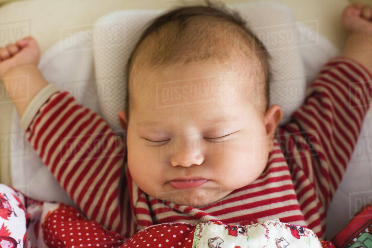 Baby sleeping, portrait - Royalty-free Stock Photo | Dissolve