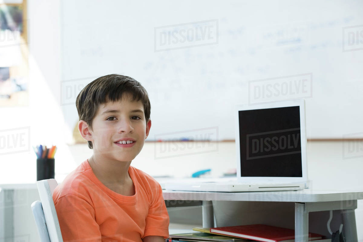 Elementary school student, portrait - Royalty-free Stock Photo | Dissolve