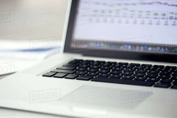 Close-up of laptop computer - Royalty-free Stock Photo | Dissolve