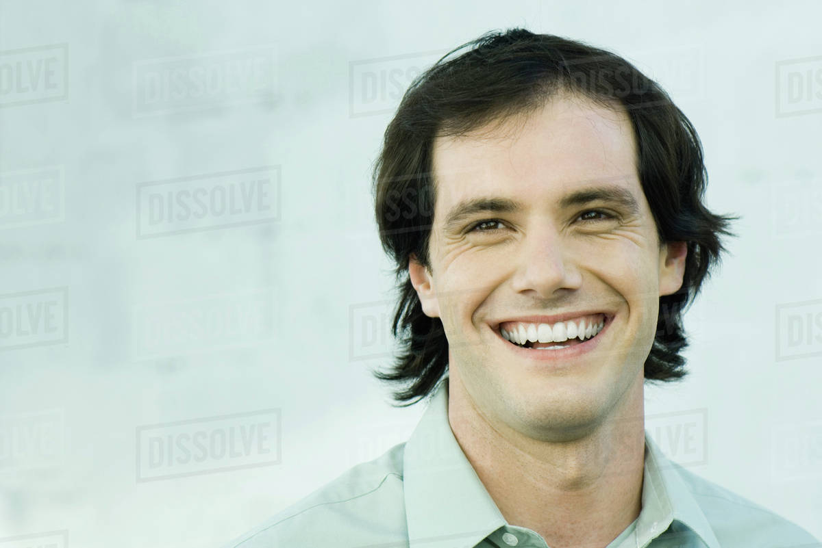 Man, smiling, portrait - Royalty-free Stock Photo | Dissolve