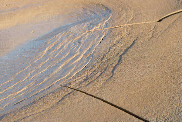 Drying puddle in cracking soil, full frame - Royalty-free Stock Photo ...