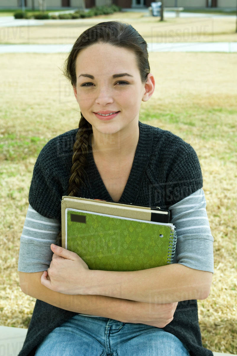 Female high school student, portrait - Royalty-free Stock Photo | Dissolve