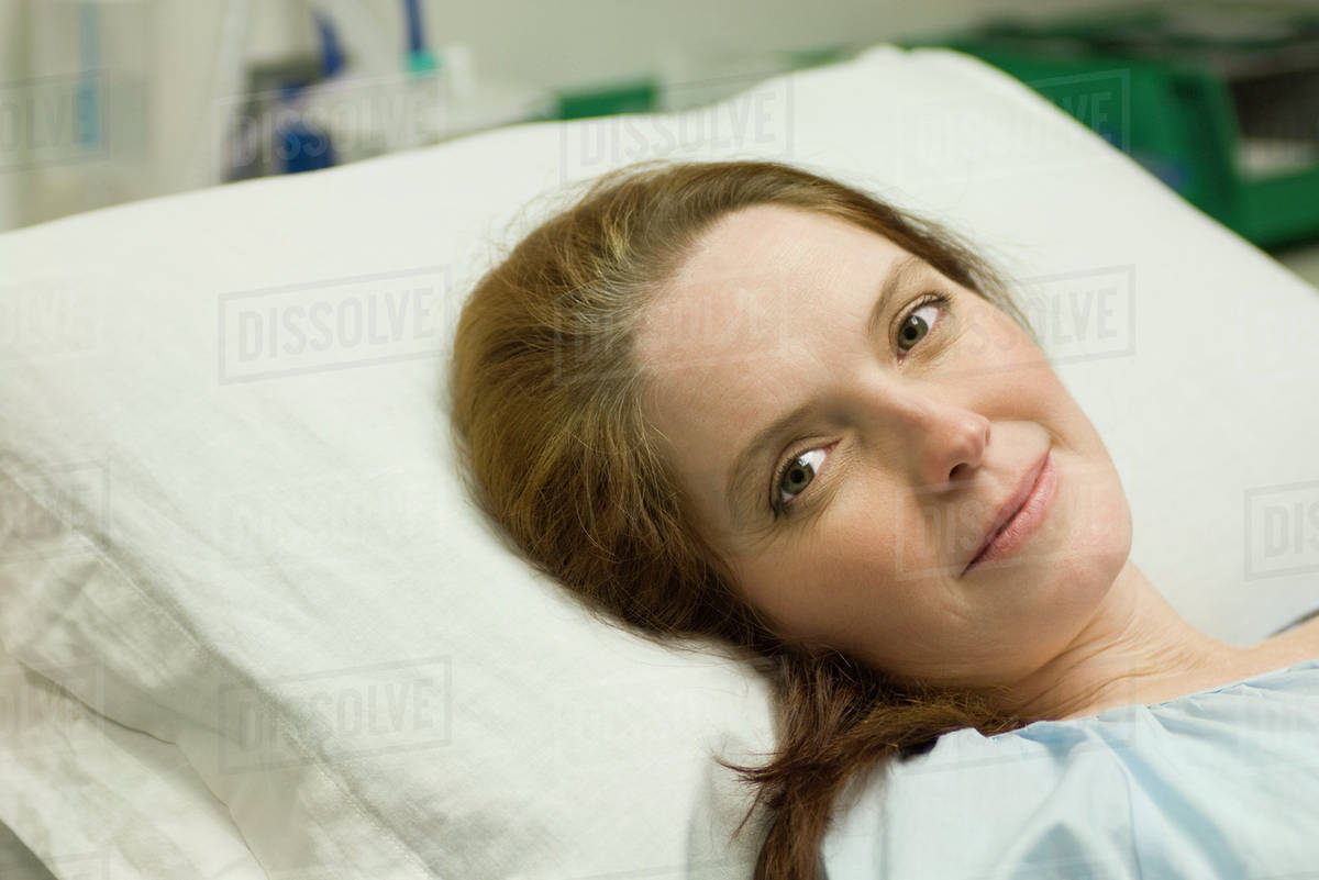 Female hospital patient, portrait - Royalty-free Stock Photo | Dissolve