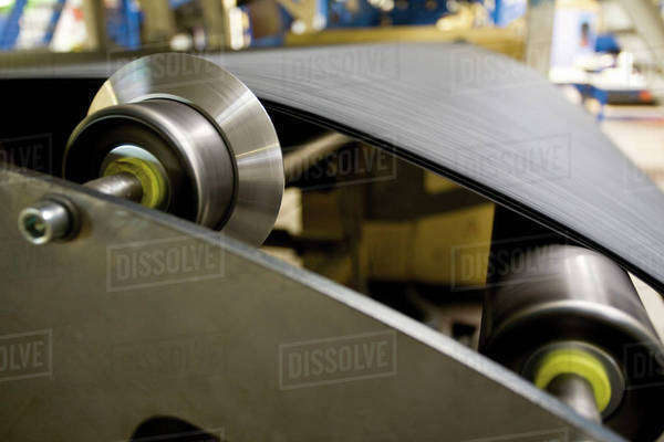 Carpet tile factory, backing process - Royalty-free Stock Photo | Dissolve