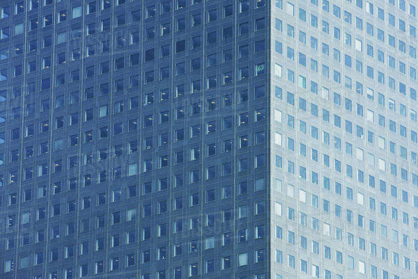 Corner high rise office building, cropped - Stock Photo - Dissolve