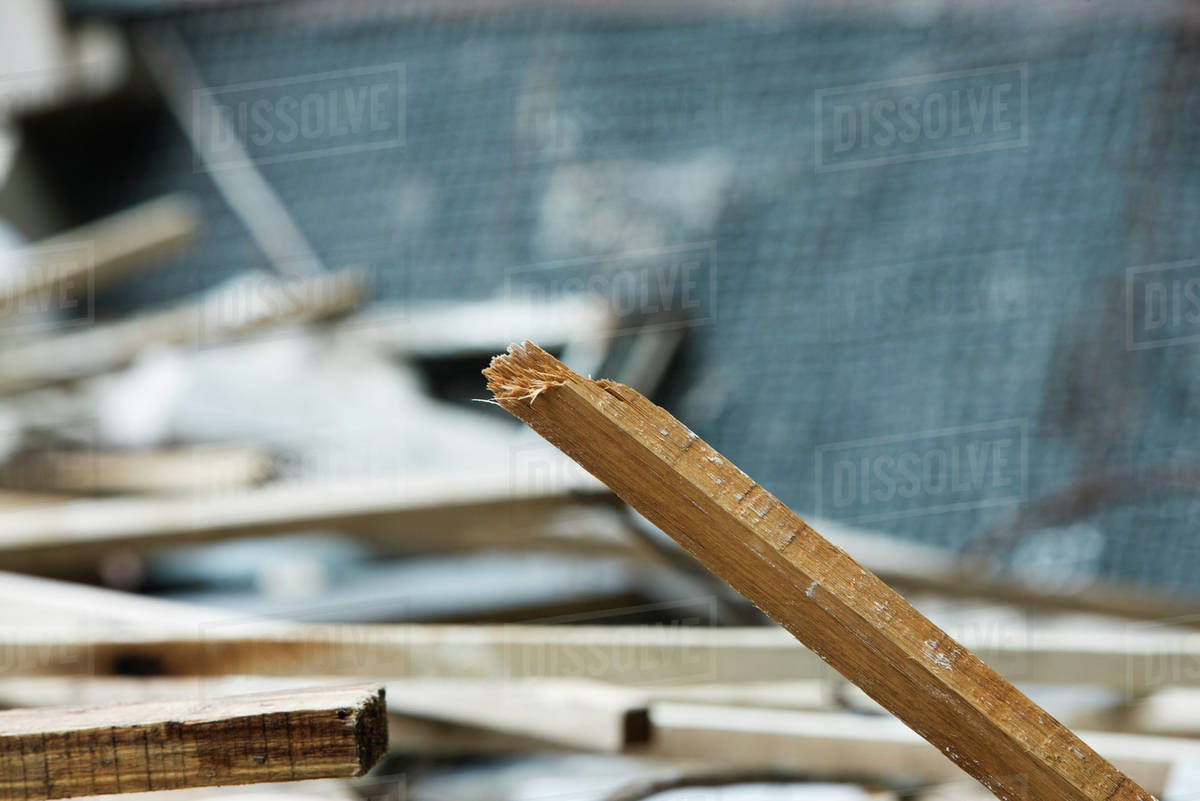 Pile of waste wood - Royalty-free Stock Photo | Dissolve