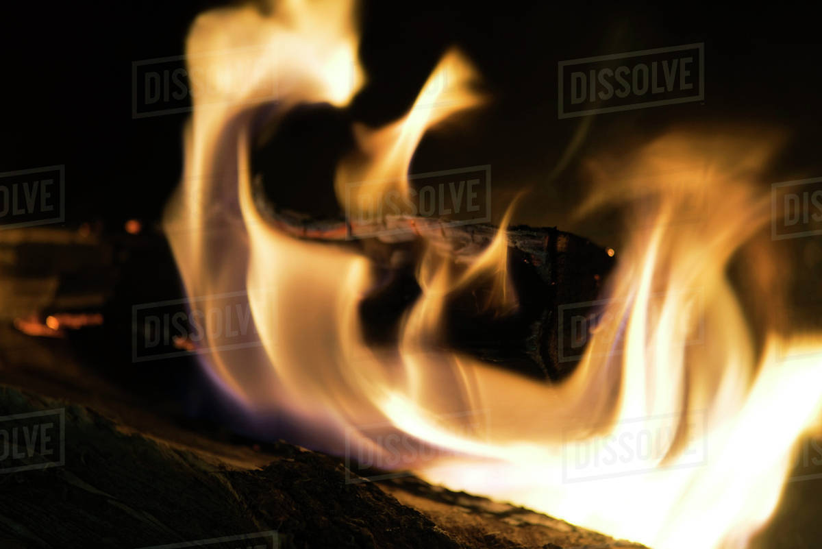Fire, close-up - Royalty-free Stock Photo | Dissolve