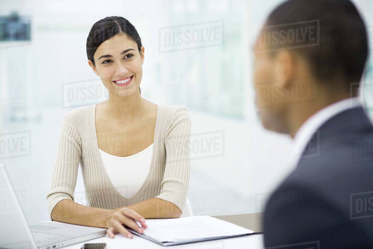 Meeting between professional and client - Royalty-free Stock Photo ...