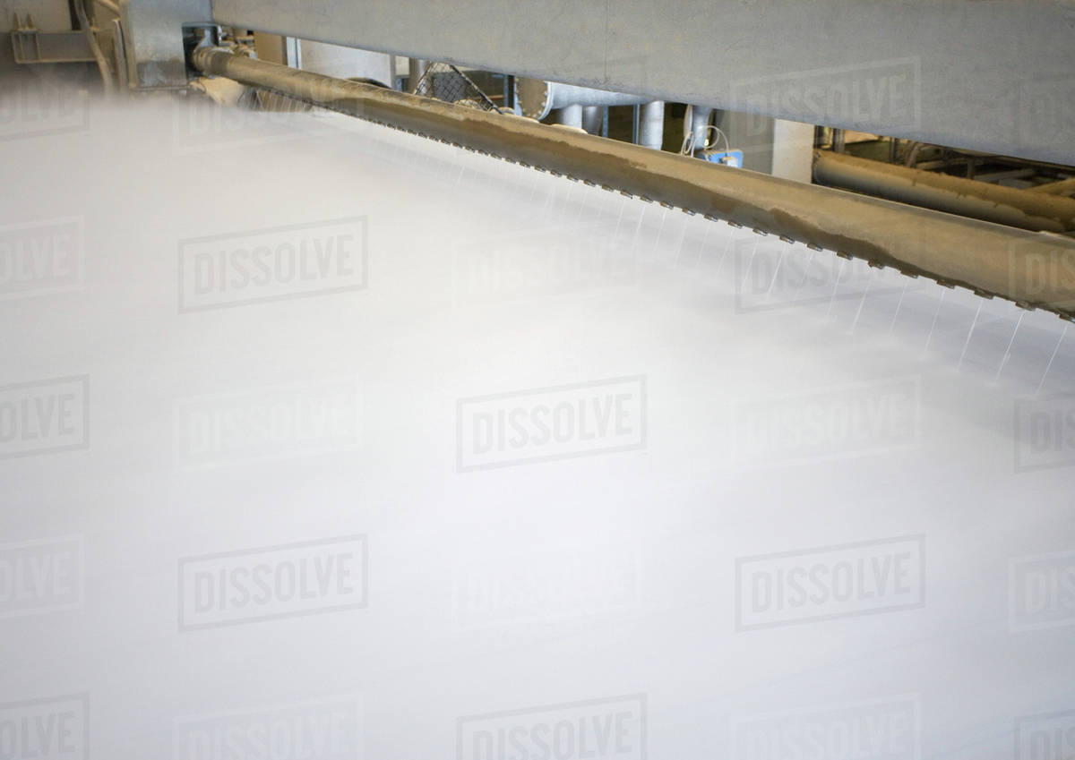Pulp in paper mill - Stock Photo - Dissolve