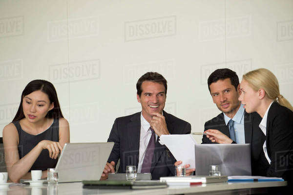 Executives in meeting - Stock Photo - Dissolve