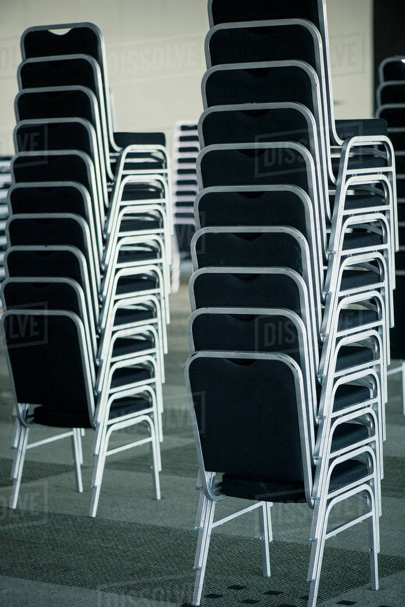 Stack of chairs - Royalty-free Stock Photo | Dissolve