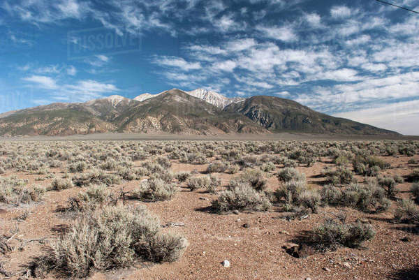Desert and mountains in Nevada, USA - Royalty-free Stock Photo | Dissolve