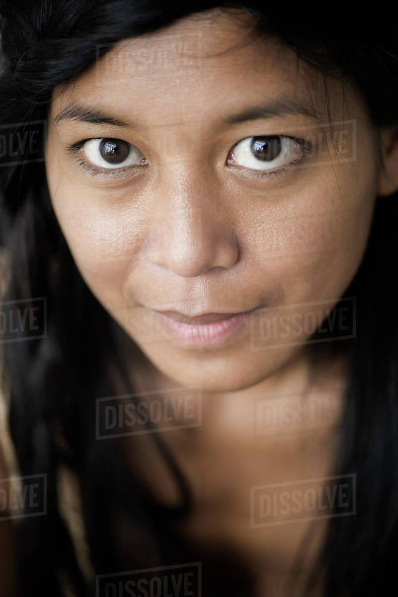 Woman smiling, headshot - Royalty-free Stock Photo | Dissolve