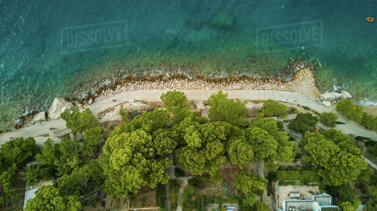 Aerial view of coastline - Royalty-free Stock Photo | Dissolve