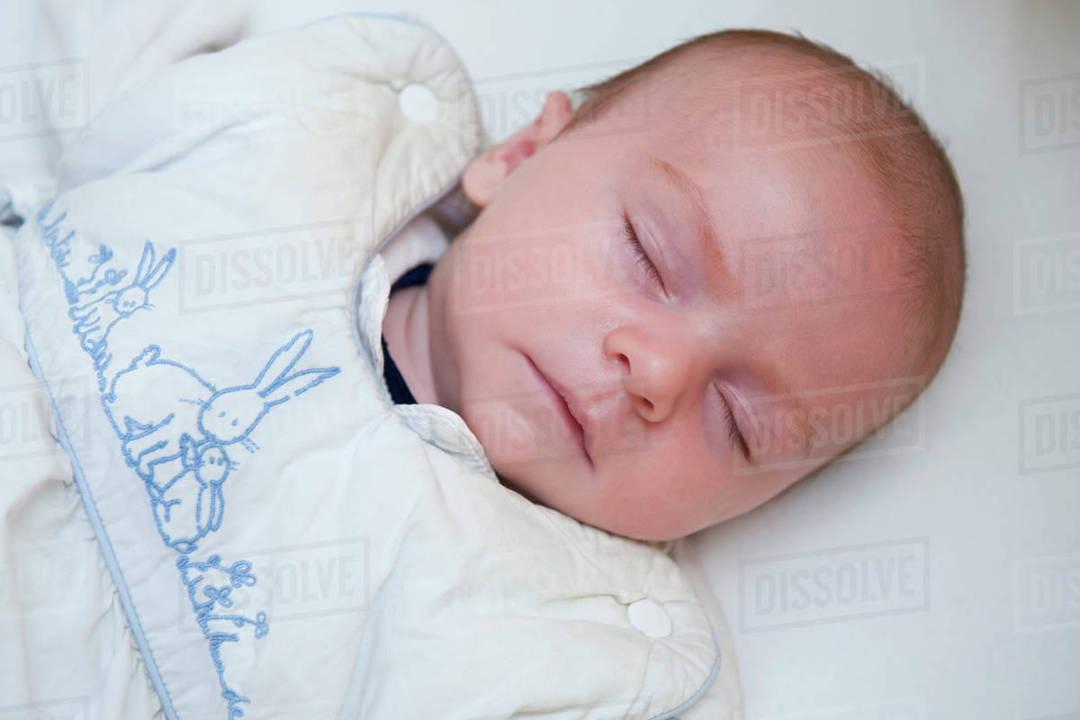 Baby sleeping, portrait - Royalty-free Stock Photo | Dissolve