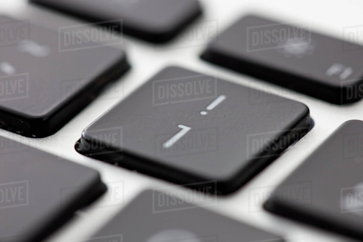 Computer keyboard, focus on number 1 key - Royalty-free Stock Photo ...