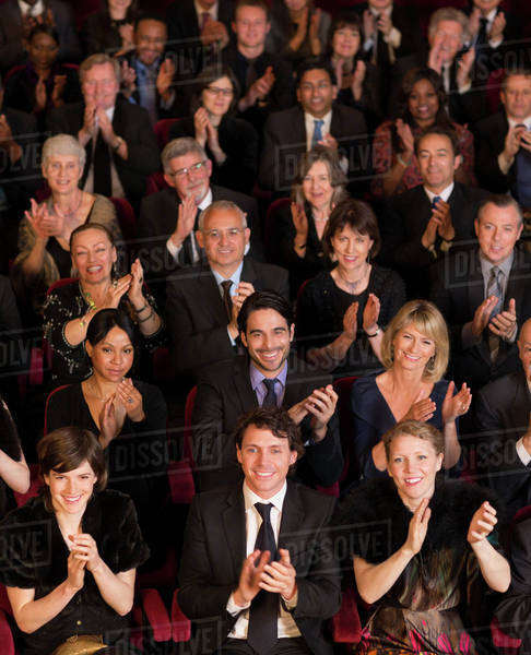 Clapping theater audience - Royalty-free Stock Photo | Dissolve