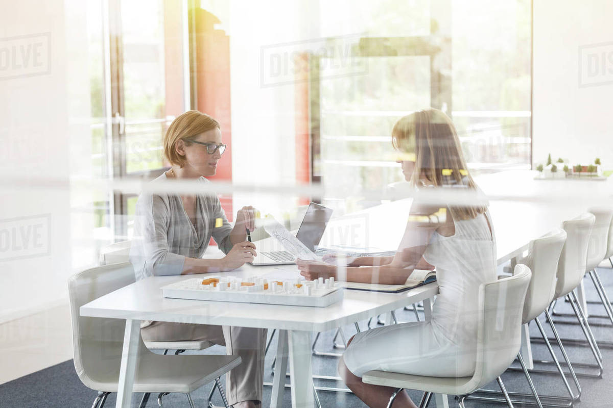 Female architects meeting in conference room - Royalty-free Stock Photo ...