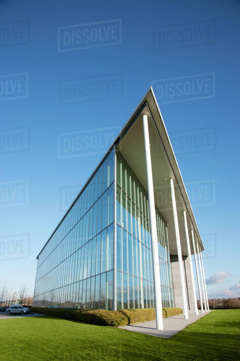 Modern building and blue sky - Royalty-free Stock Photo | Dissolve