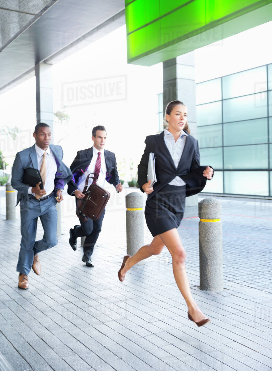 Business people running - Royalty-free Stock Photo | Dissolve