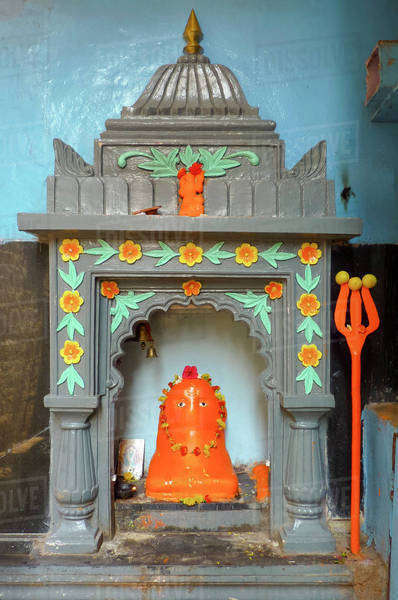 A Ganesh shrine, Nashik, India - Stock Photo - Dissolve