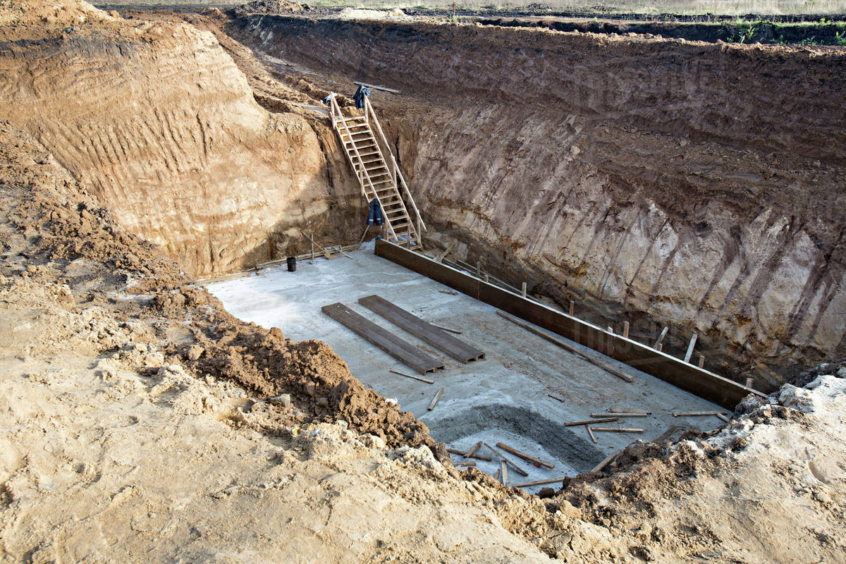 Construction pit in Voronezh, Russia - Stock Photo - Dissolve