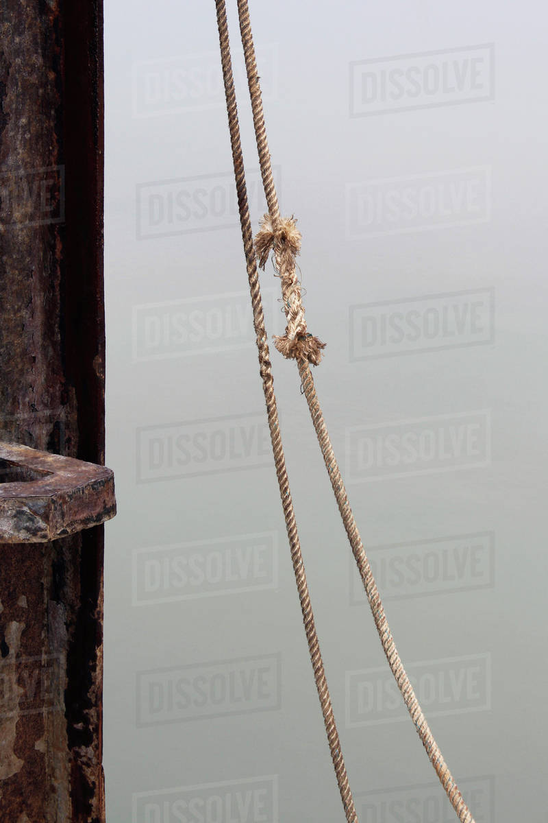 Frayed rope, close-up - Royalty-free Stock Photo | Dissolve