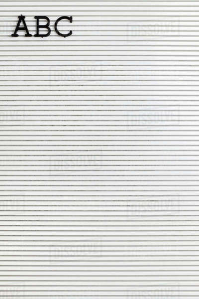 ABC text on white background - Stock Photo - Dissolve